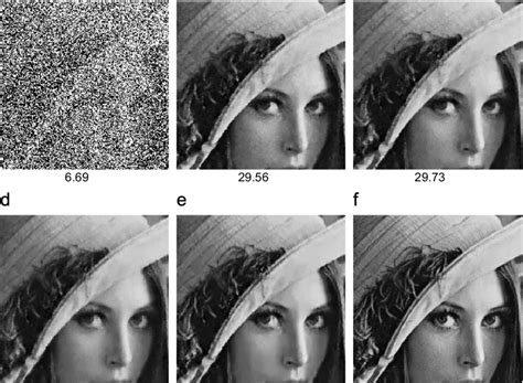 denoising results of different methods on image lena corrupted by download scientific diagram