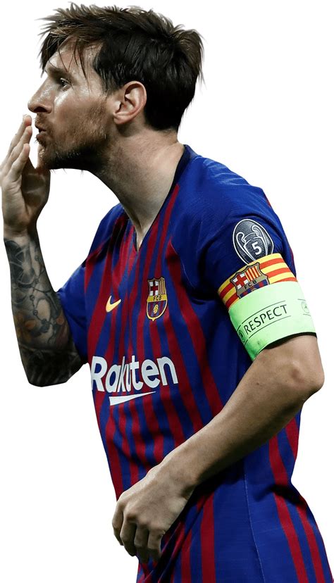 Lionel Messi Barcelona Football Render Footyrenders