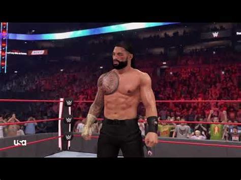 WWE 2k22 Roman Reigns Vs Dolph Ziggler RAW YouTube