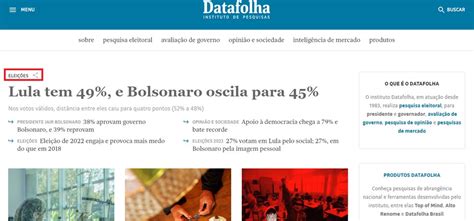 Elei Es Como Ver Pesquisa Eleitoral Do Datafolha E Ipec