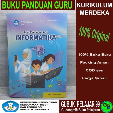 Jual Buku Panduan Guru INFORMATIKA Untuk SMA SMK Kelas 12 Kurikulum