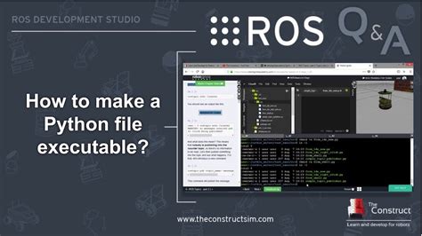 [ros qanda] 147 how to make a python file executable the construct
