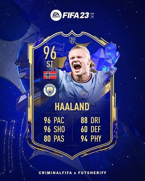 FIFA 23 Leaks Reveal Official Stats Of Erling Haaland TOTY Card In