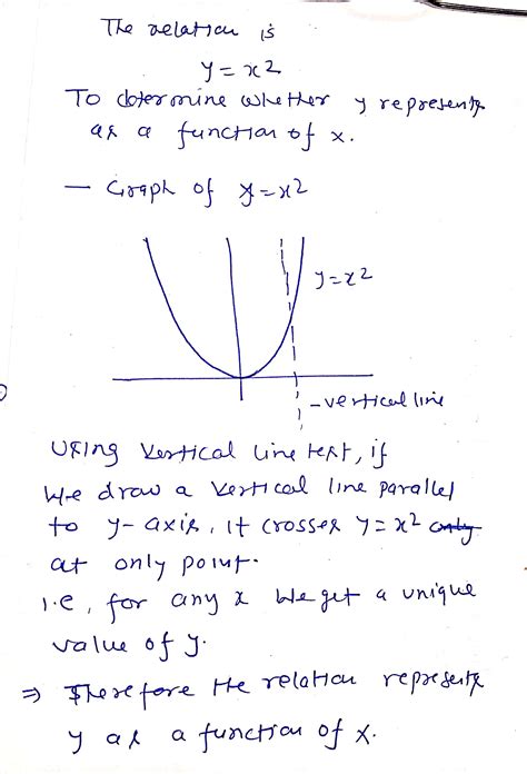[solved] determine whether the relation represents y as a function of x course hero