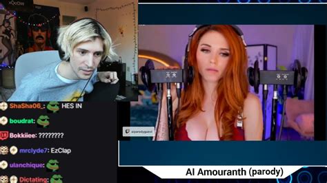 Xqc Reacts To A I Amouranth On Who Has The Biggest Big Dick Energy