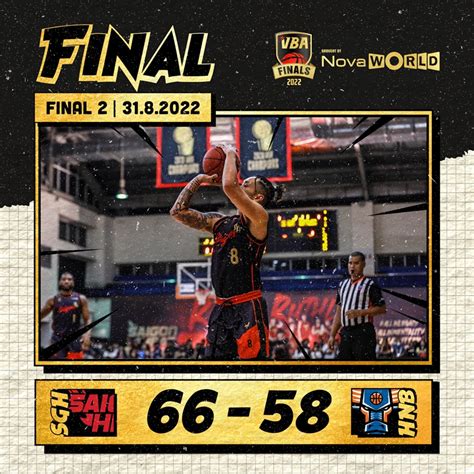 Kết quả VBA 2022 Finals Game 2 Saigon Heat vs Hanoi Buffaloes Bóng