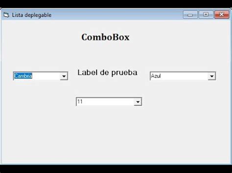 Visual Basic 6 Clase 11 ComboBox YouTube