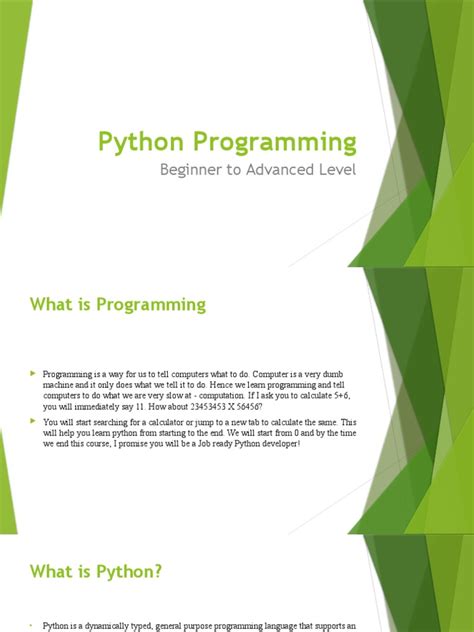 python programming ppt0 pdf python programming language computer programming