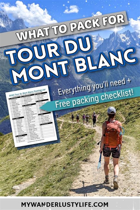 Tour Du Mont Blanc Essential Packing Guide