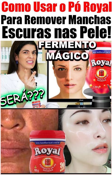 Como usar o pó royal para remover manchas escuras nas pele Artofit