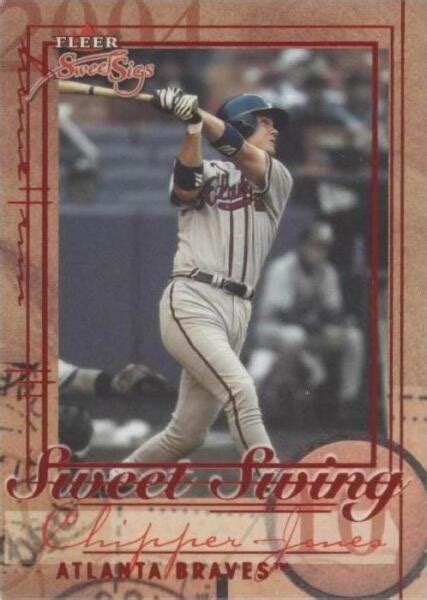 2004 Fleer Sweet Sigs Sweet Swing 4SS Chipper Jones For Sale Online