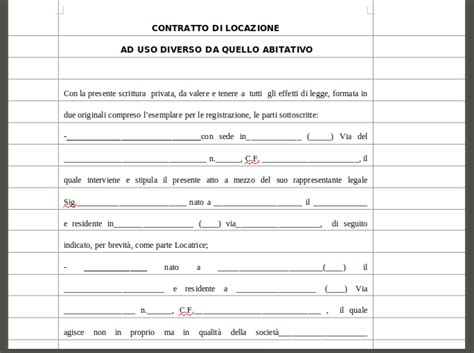 Modello Contratto Di Locazione Commerciale Aggiornato 2023 Fac Simile