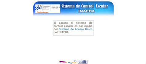 Sistemas INAEBA Control Escolar