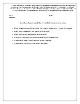 Groenland Le Plus Grande Ile Du Monde Francais French TPT