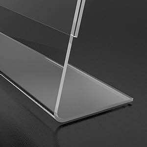 Amazon MaxGear Soporte de acrílico para letreros horizontales de 8