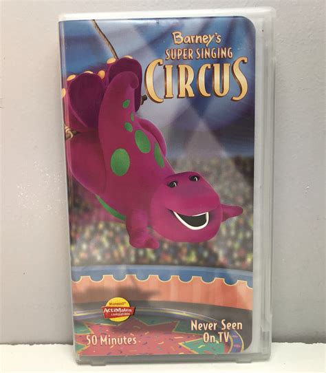 Barney Super Singing Circus Vhs Video Tape Sing Along Songs Actimates