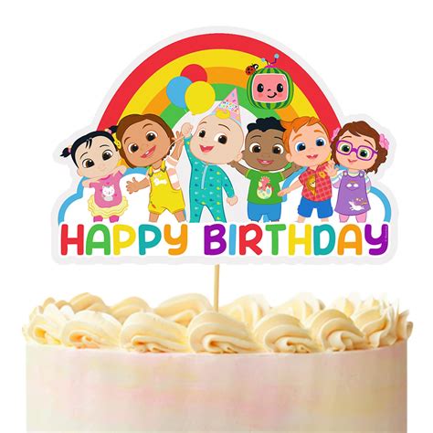 Buy Cocomelon Theme Birthday Decorations Cocomelon Cake Topper