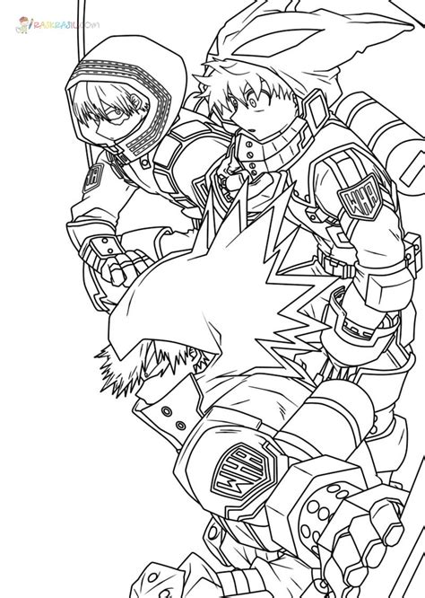Coloriage My hero Academia à imprimer Coloriage Livre de couleur