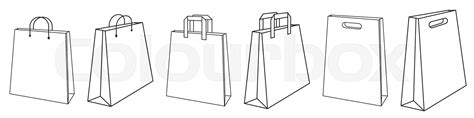 Tasche Silhouette Markt Stock Vektor Colourbox