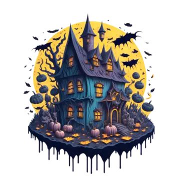 Halloween Spooky Vector Design Images Spooky Halloween House