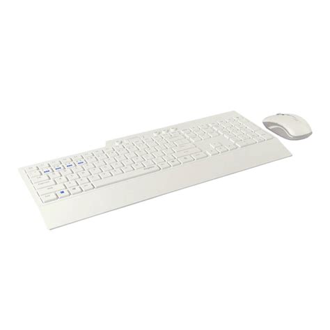 Kit De Teclado E Mouse Sem Fio Rapoo Branco Bluetooth