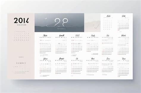 Plantilla de calendario mensual para el año 2024 calendario de pared en