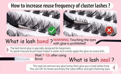 Amazon Cofier Pcs Eyelash Cluster Kit Natural Eyelash