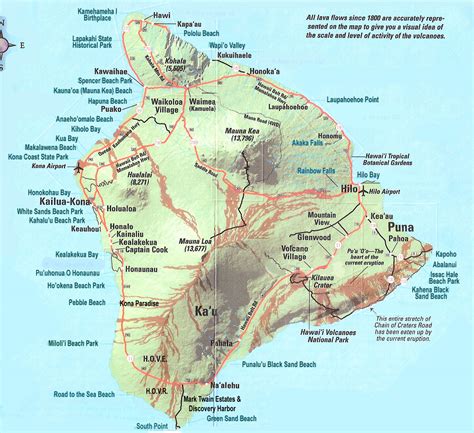 Printable Map Of Hawaiian Islands