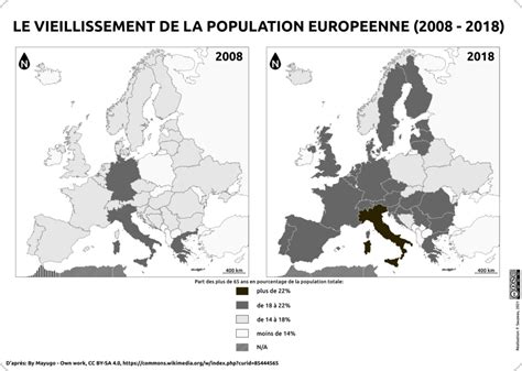 Le vieillissement de la population européenne L atelier carto d HG Sempai