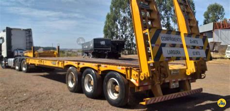 Carreta Semi reboque PRANCHA usada à venda 3 eixos