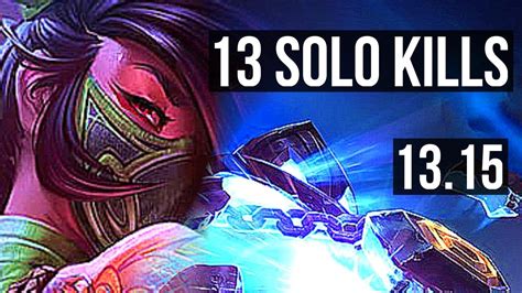 Akali Vs Xerath Mid Solo Kills Legendary M Mastery