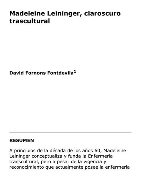 Madeleine Leininger Claroscuro Transcultural Medicina Y Farmacia Udocz