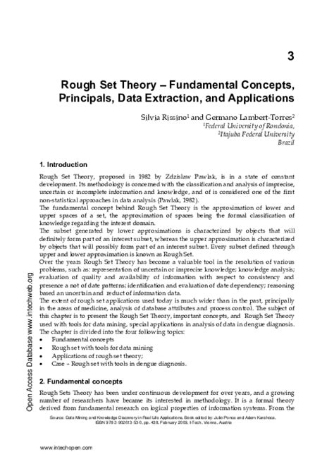 pdf rough set theory fundamental concepts principals data extraction and applications