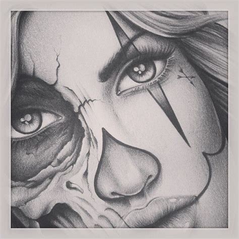 Sugar Skull Woman Drawings At Paintingvalley Explore Collection