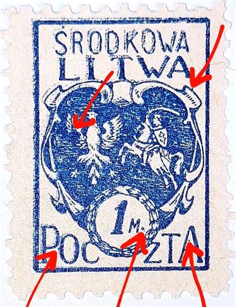 Litwa Środkowa Fi 2B B3 Zdwojenie druku Dąbrowa Górnicza Kup