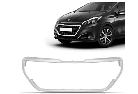 Friso Moldura Da Grade Peugeot 208 2017 2018 2019 2020 Cromado