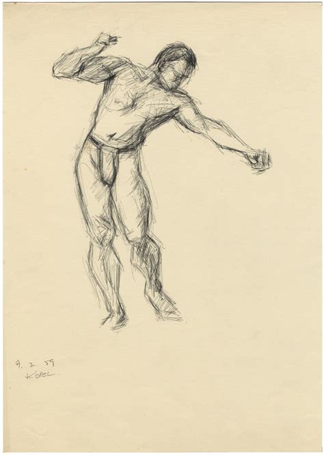 Male Standing Pose Drawing