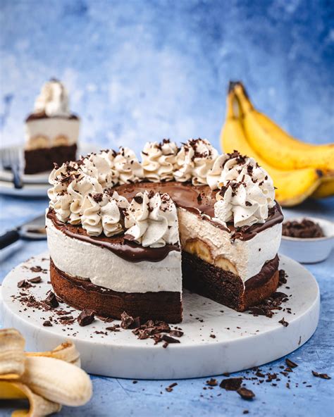 Schoko Bananen Torte Rezepte Food Fotografie Content Creation