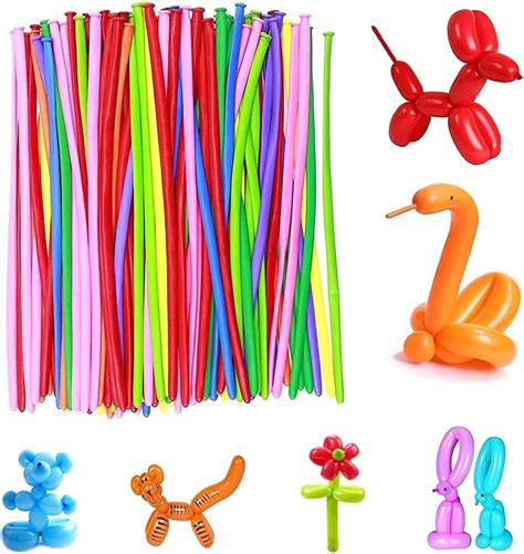 PIQIUQIU 100 Stück Magic Modellierballons Luftballons Modellierung