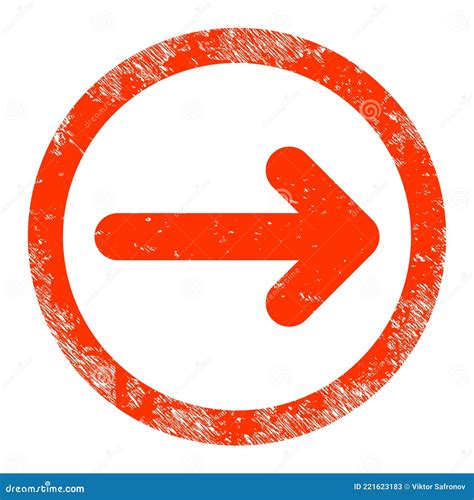 Imagen De Icono Rayado De Flecha Derecha Redondeada Ilustración del