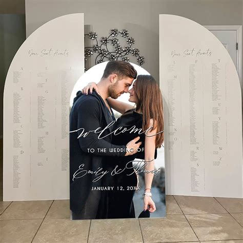 Large Wedding Seating Chart Arch Seating Chart Arched Panel Etsy