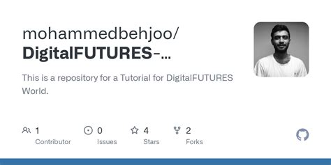 github mohammedbehjoo digitalfutures developing costum components in grasshopper with python
