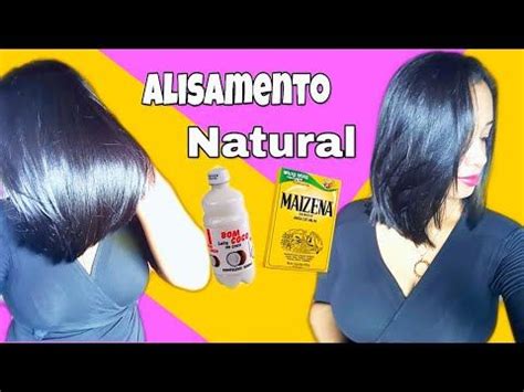 ALISAMENTO NATURAL Maizena E Leite De Coco YouTube