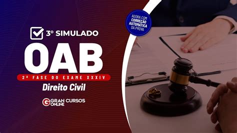 3º Simulado OAB 2ª Fase do Exame XXXIV Direito Civil Patrícia