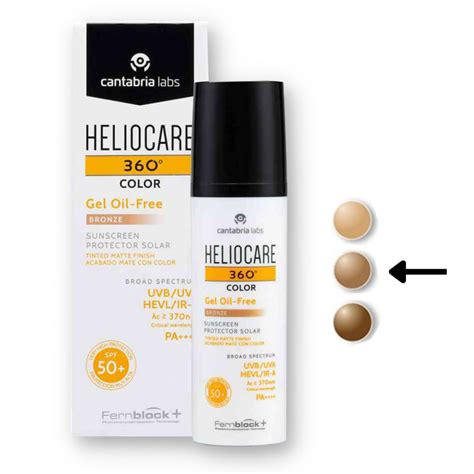 Heliocare 360 Gel Oil Free Bronze Spf 50 50 Ml Salunatur