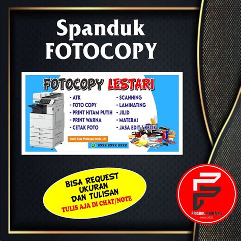 Jual Spanduk Toko Fotocopy Banner Fotocopy Spanduk Kustom Ukuran