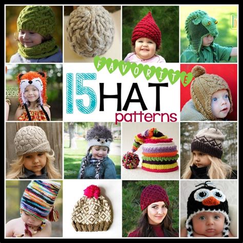 ROUND UP 14 Favorite Hat Patterns Vanilla Joy