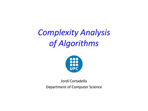 analysis of algorithms complexity analysis