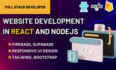 be your full stack web developer in react js nodejs firebase supabase by dev mohib fiverr