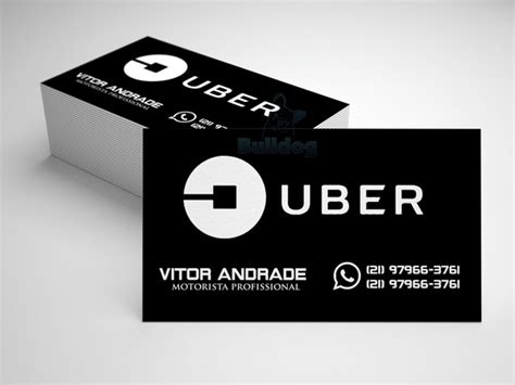 Cartão de Visita Motorista Uber 99 1000 Unidades no Elo7 Bulldog